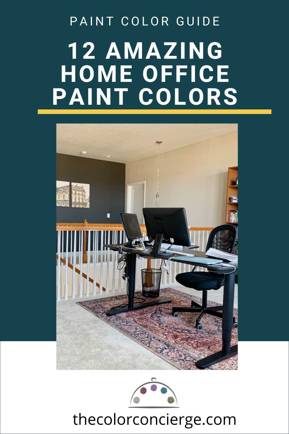 The Best Home Office Paint Colors - and Tips for Productivity