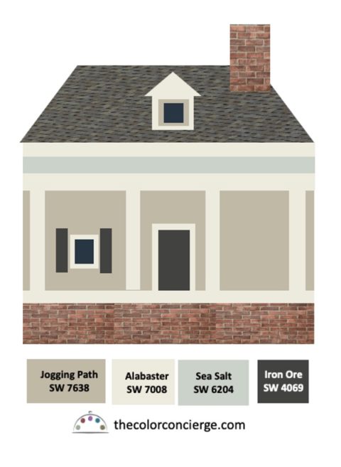 The Best Paint Color Palettes for Red Brick Houses