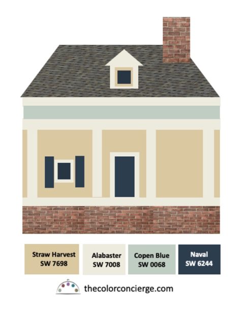 The Best Paint Color Palettes for Red Brick Houses