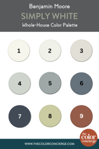 Benjamin Moore Simply White Color Palette | Color Concierge