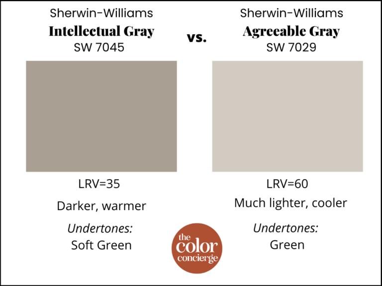 Sherwin-Williams Intellectual Gray (SW 7045) Color Review - Color Concierge