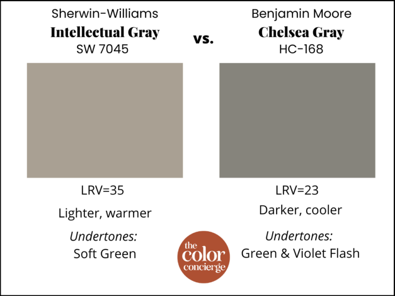 Sherwin-Williams Intellectual Gray (SW 7045) Color Review - Color Concierge