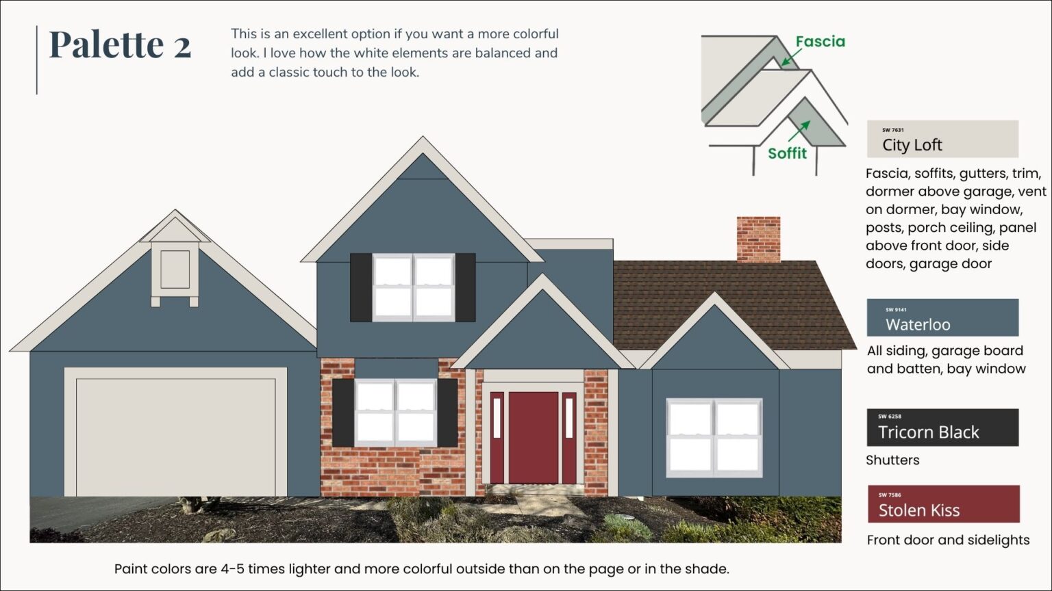 6 Sherwin-Williams Exterior Color Schemes | Color Concierge