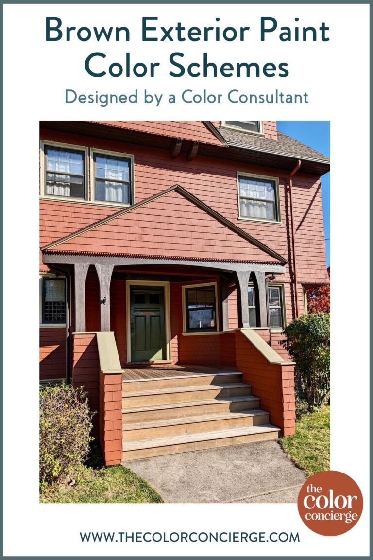 Benjamin Moore Earthy Russet Brown Exterior Color Palette - Color Concierge