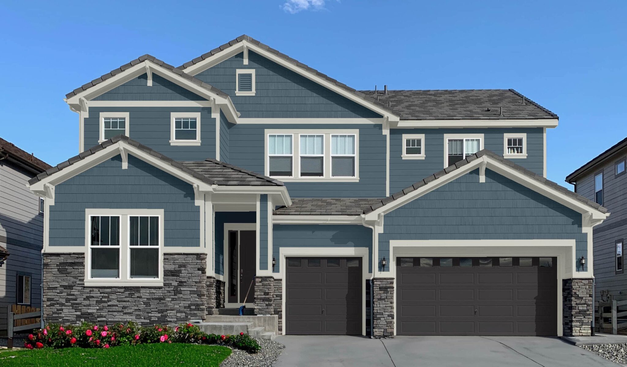 Best Exterior Paint Colors for Gray Stone | Color Concierge