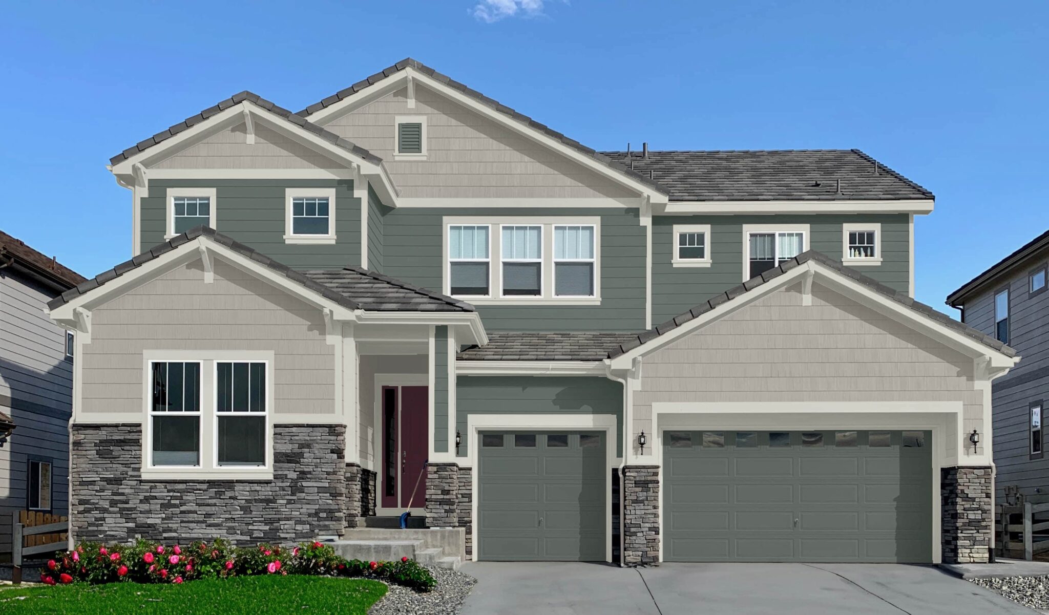 Best Exterior Paint Colors for Gray Stone | Color Concierge