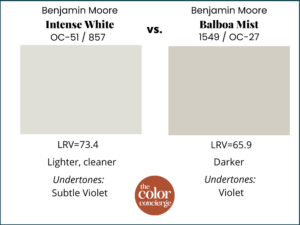 Benjamin Moore Intense White Color Review - Color Concierge