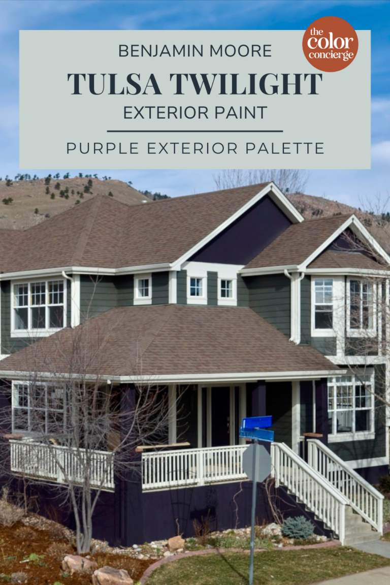 Dark Purple Exterior Paint Color Palette | The Color Concierge