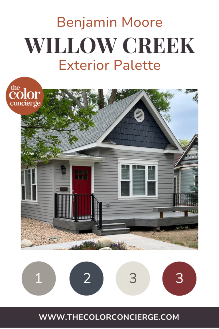 Benjamin Moore Willow Creek Exterior Palette | Color Concierge