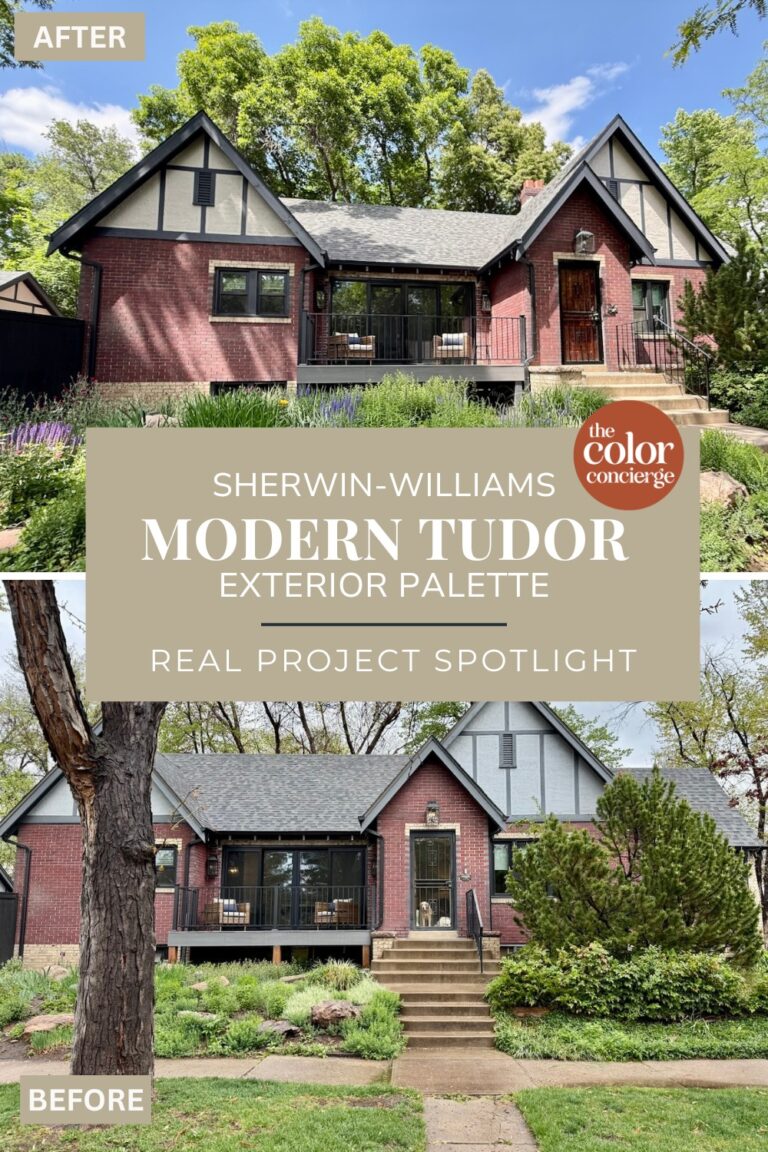 Modern Tudor Exterior Paint Colors | The Color Concierge