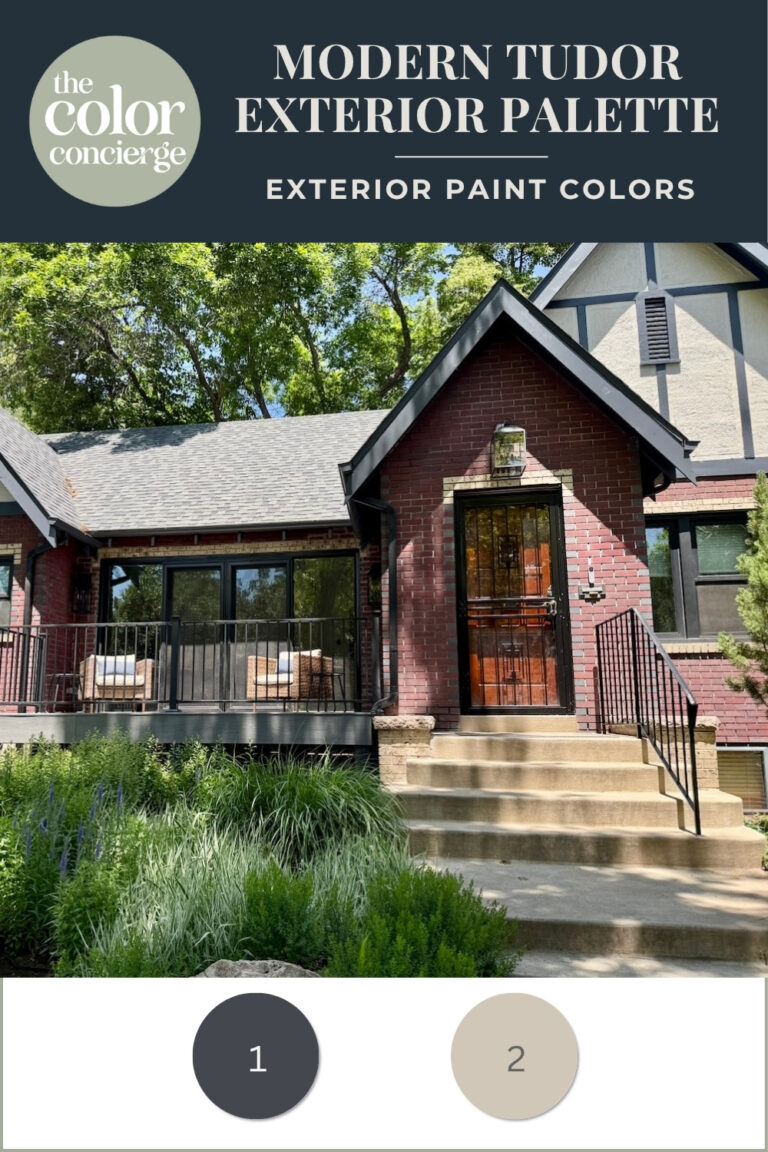 Modern Tudor Exterior Paint Colors | The Color Concierge