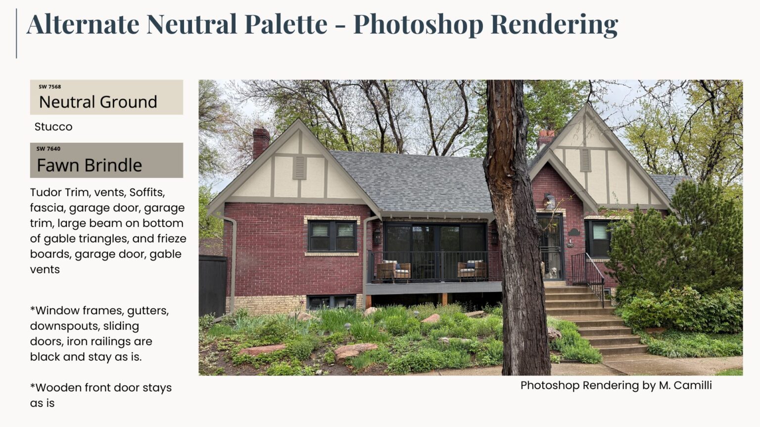 Modern Tudor Exterior Paint Colors | The Color Concierge