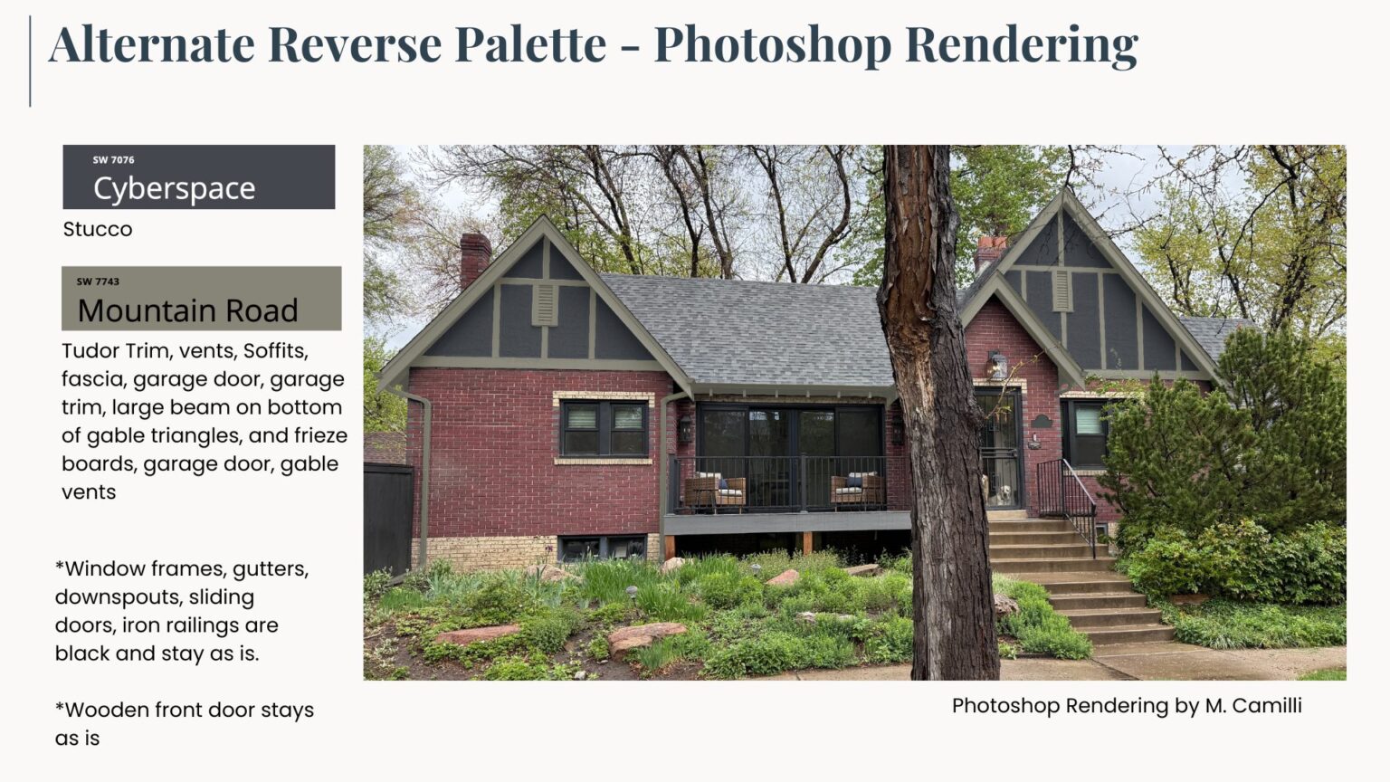 Modern Tudor Exterior Paint Colors | The Color Concierge