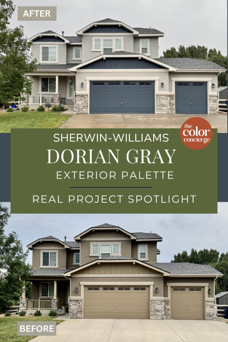 Sherwin-Williams Dorian Gray Exterior Palette | Color Concierge