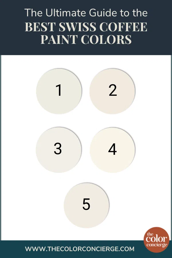 Comparing Swiss Coffee Paint Colors Across Popular Brands - Color Concierge