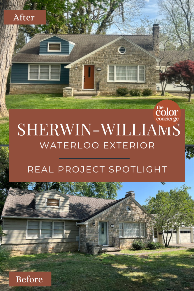 Sherwin-Williams Waterloo Exterior Paint Color Palette - Color Concierge